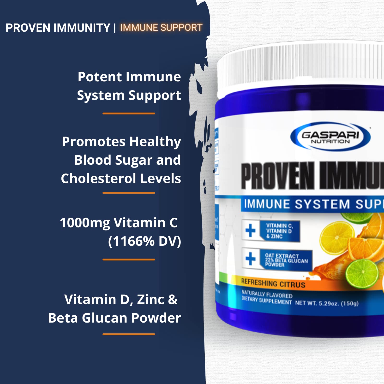 refreshing citrus flavour immune booster