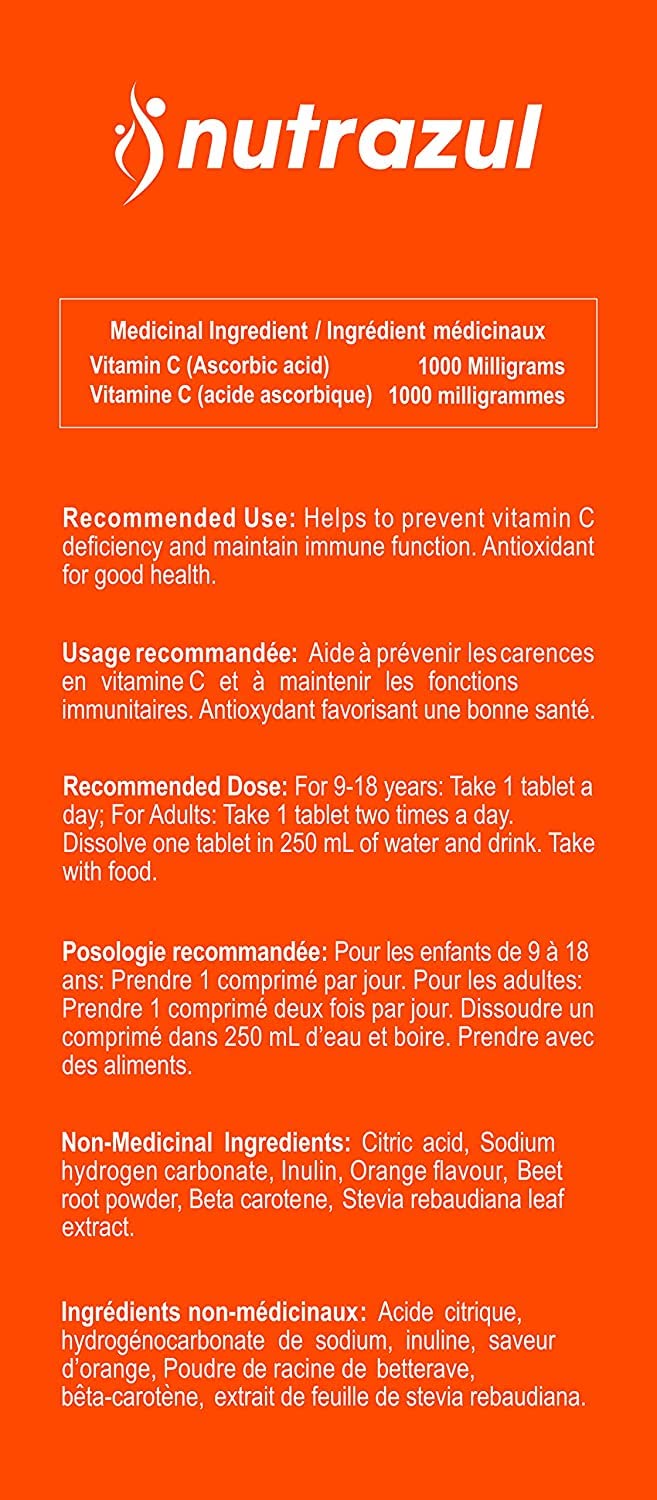 refreshing citrus flavour vitamin C tablets