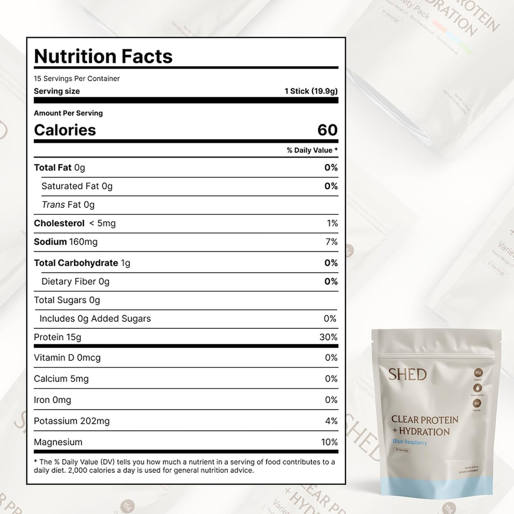 Refreshing clear protein drink mix