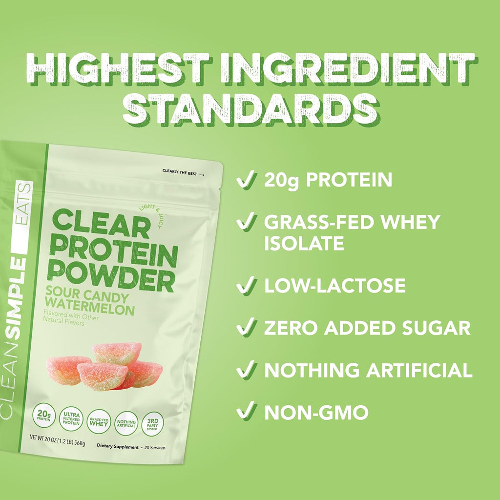 Refreshing clear protein drink option