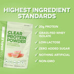Refreshing clear protein drink option