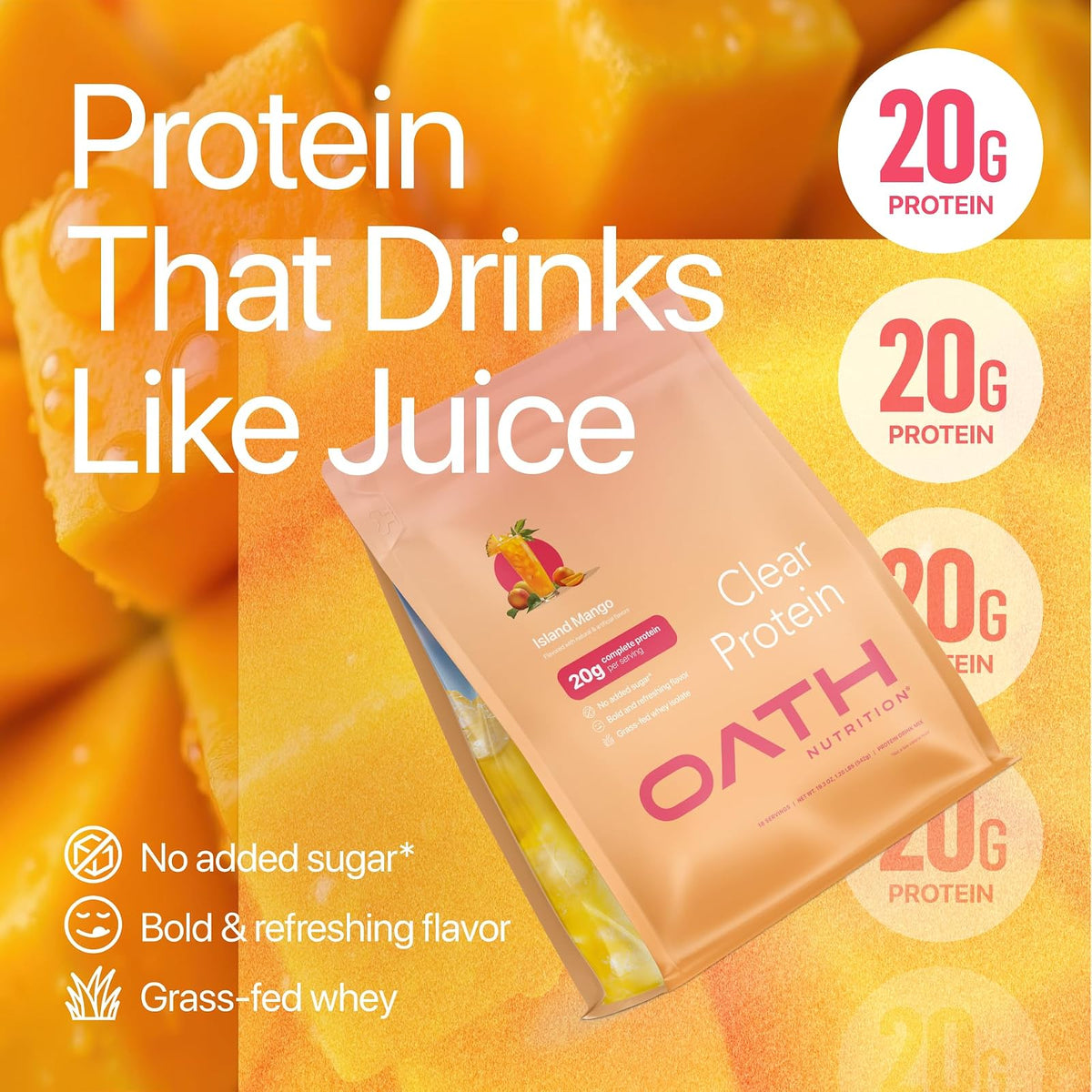 Refreshing clear whey isolate