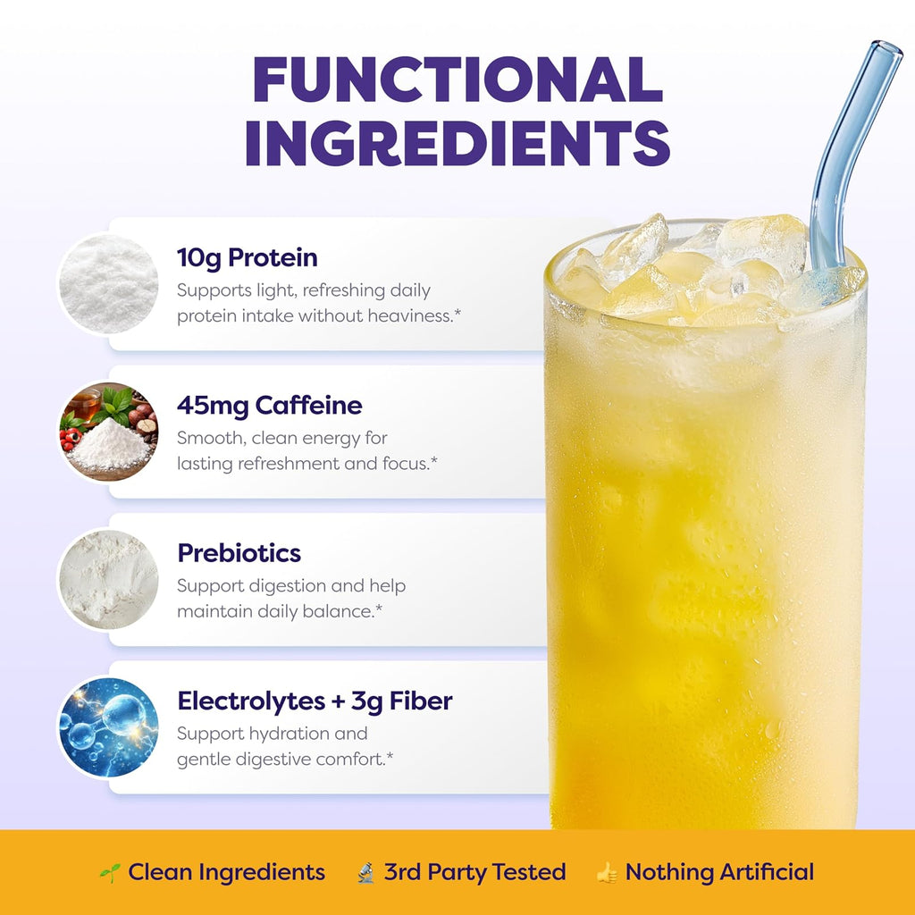 refreshing clear whey protein drink