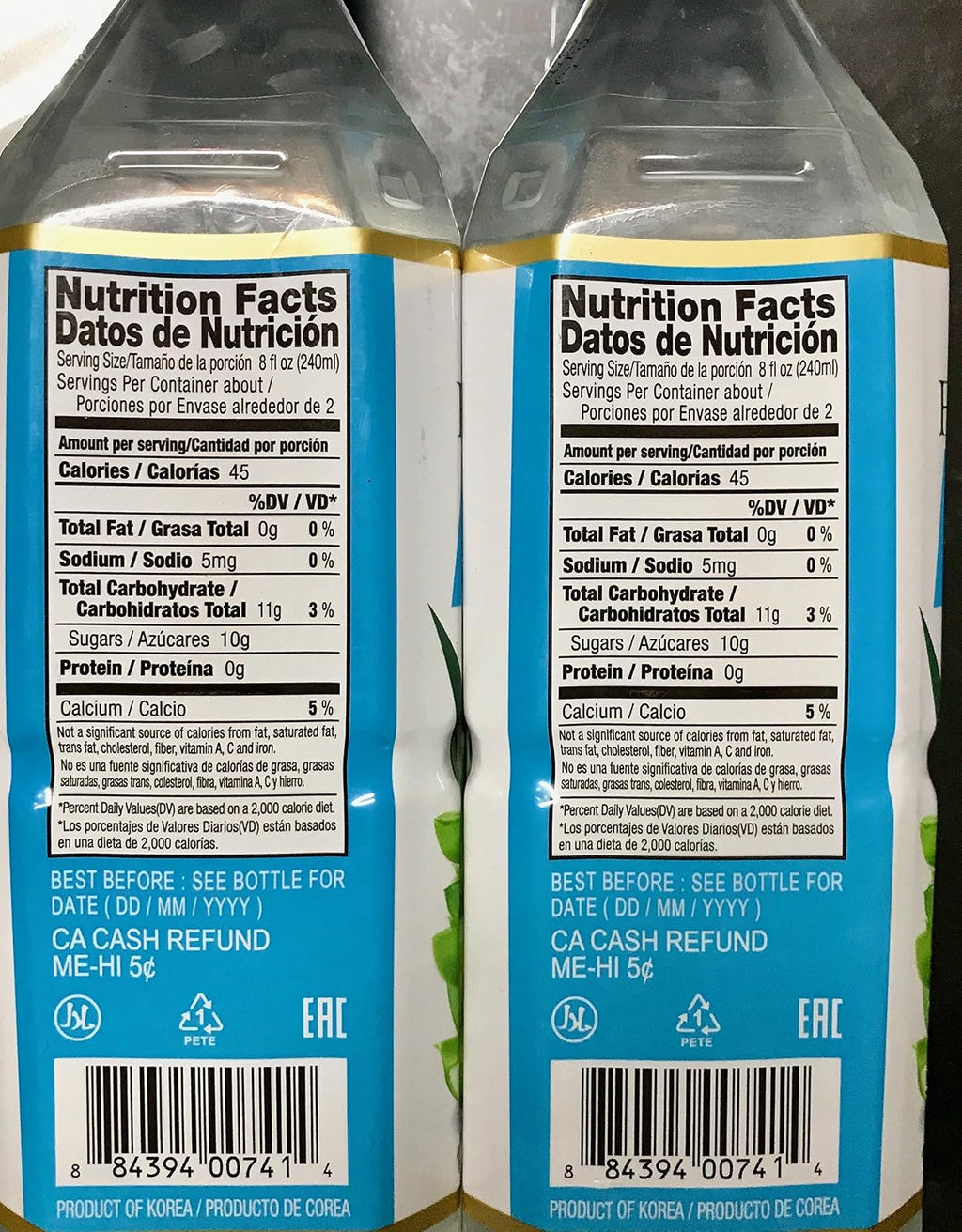 refreshing coconut aloe vera beverage