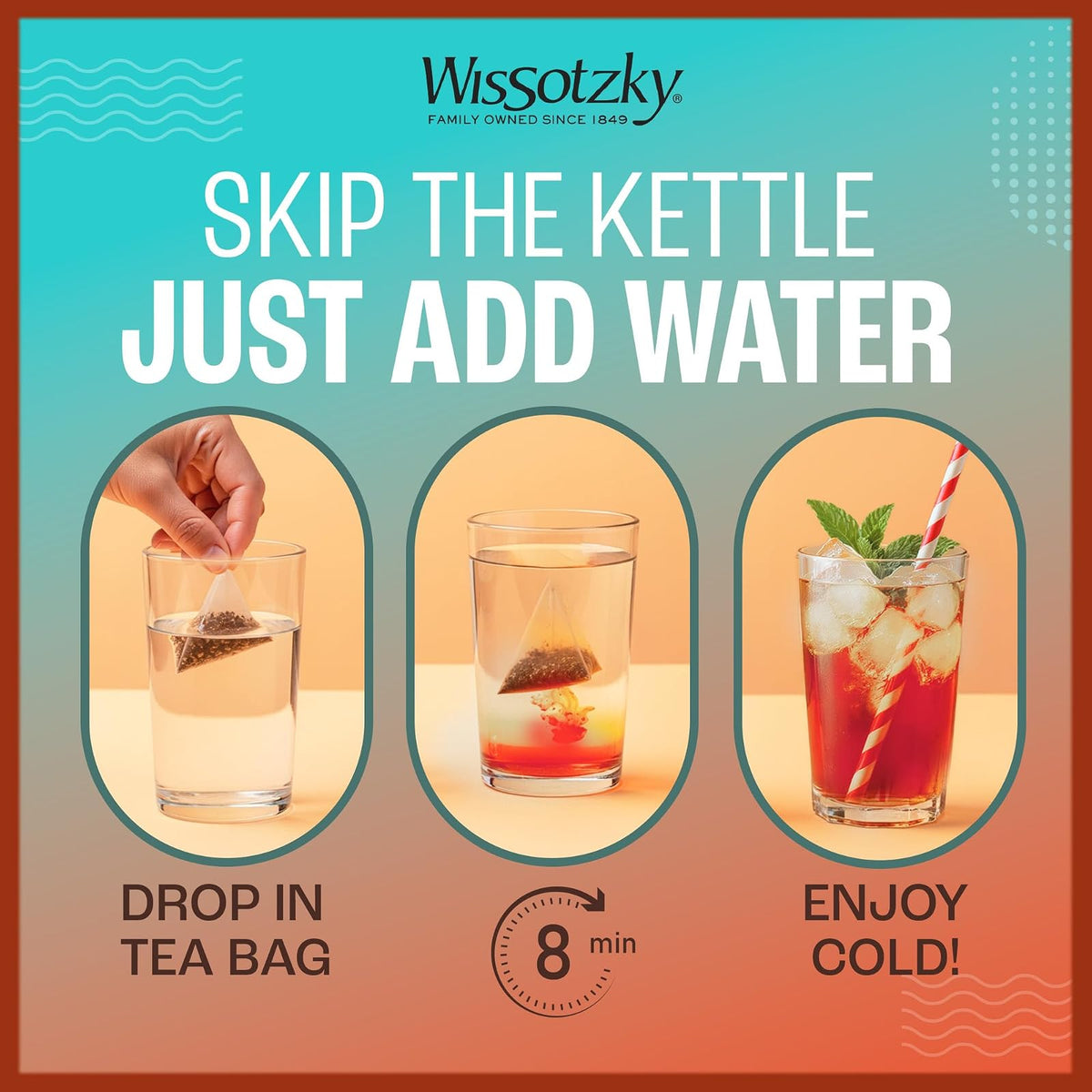 refreshing cold brew iced tea