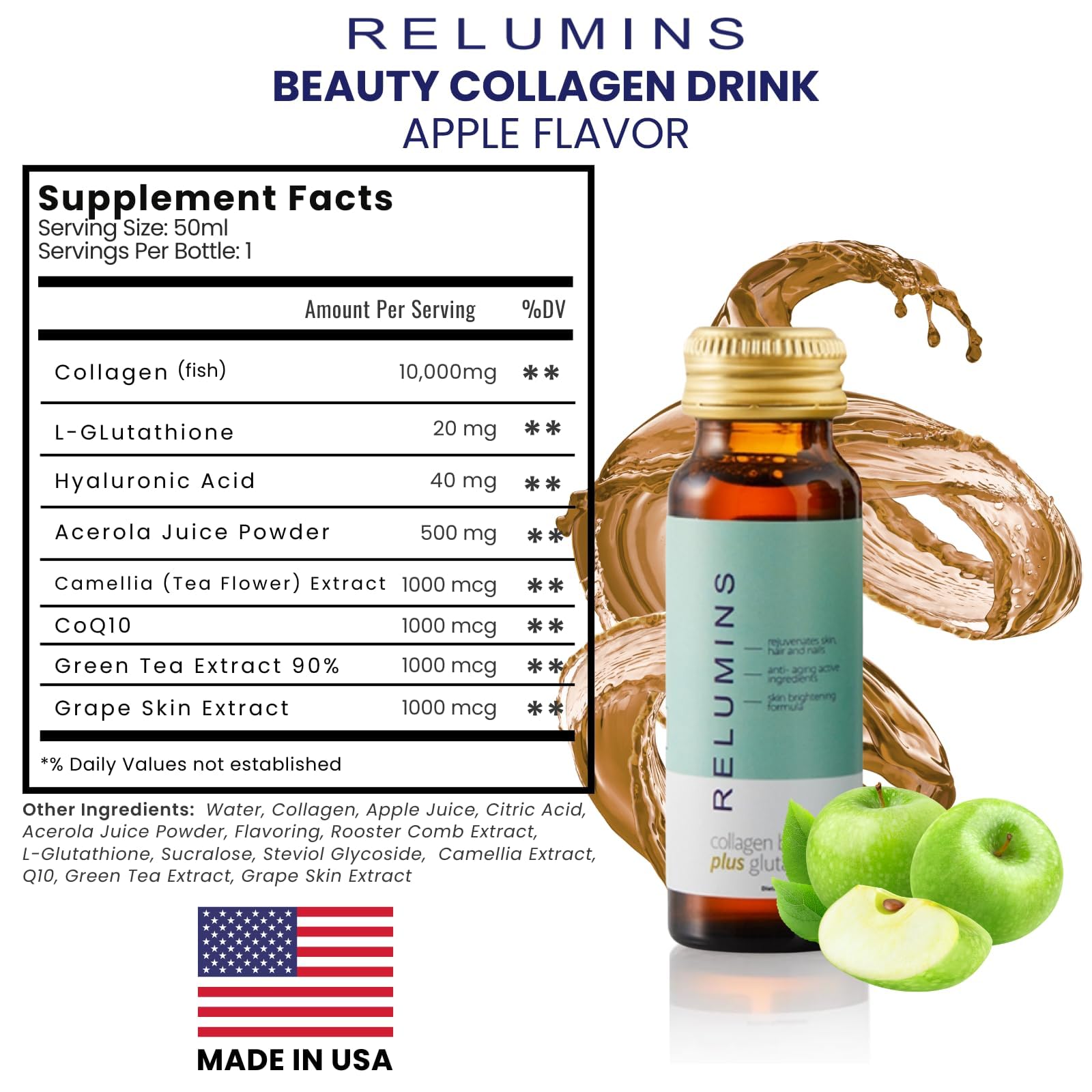 Refreshing collagen drink for wellness