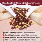 refreshing cranberry apple tea for relaxation