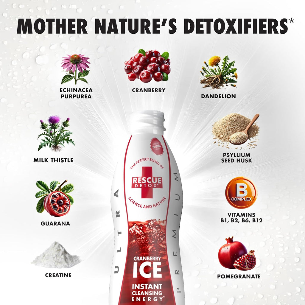 refreshing cranberry detox beverage