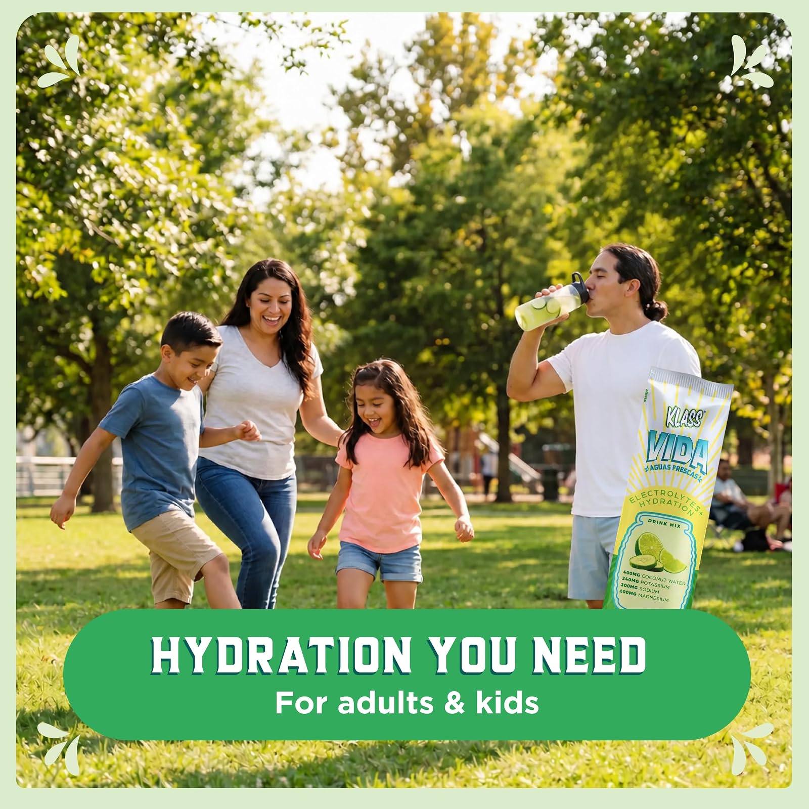 Refreshing cucumber limeade electrolyte tablets