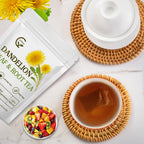 refreshing dandelion herbal beverage