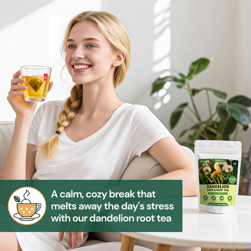 Refreshing dandelion root tea experience