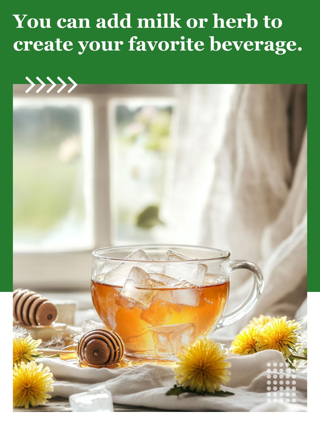 Refreshing dandelion tea for wellness