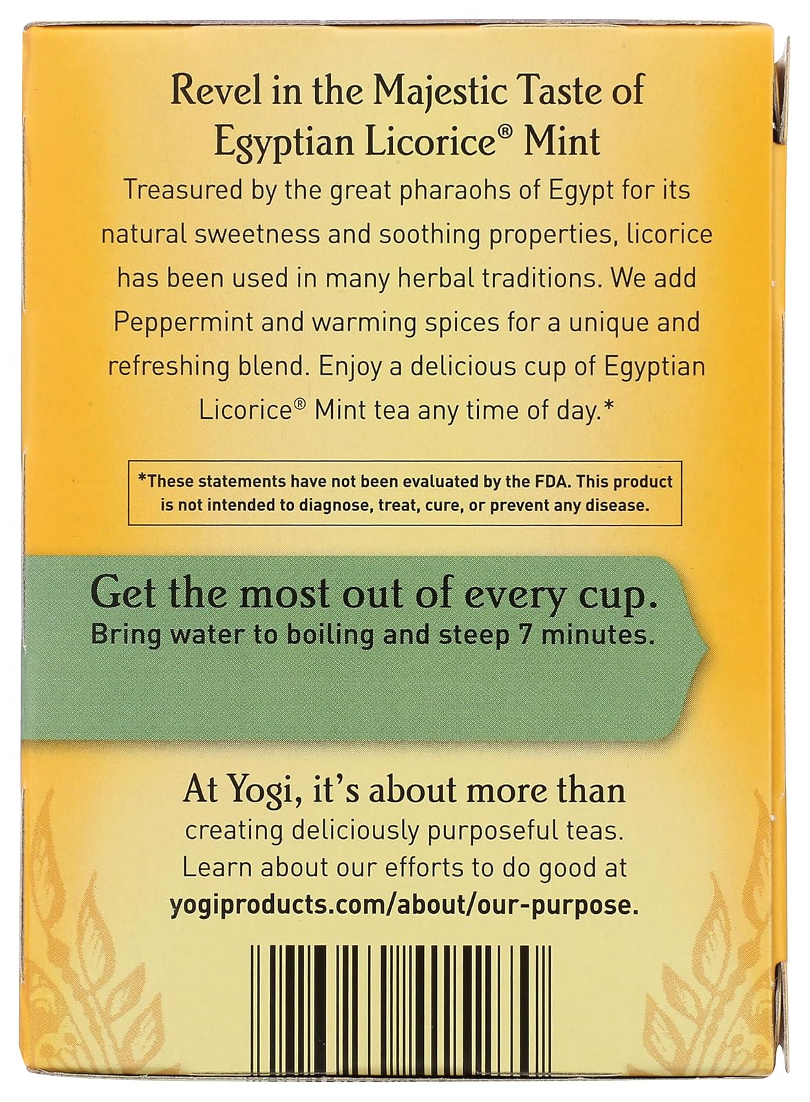 refreshing Egyptian Licorice Mint tea bags
