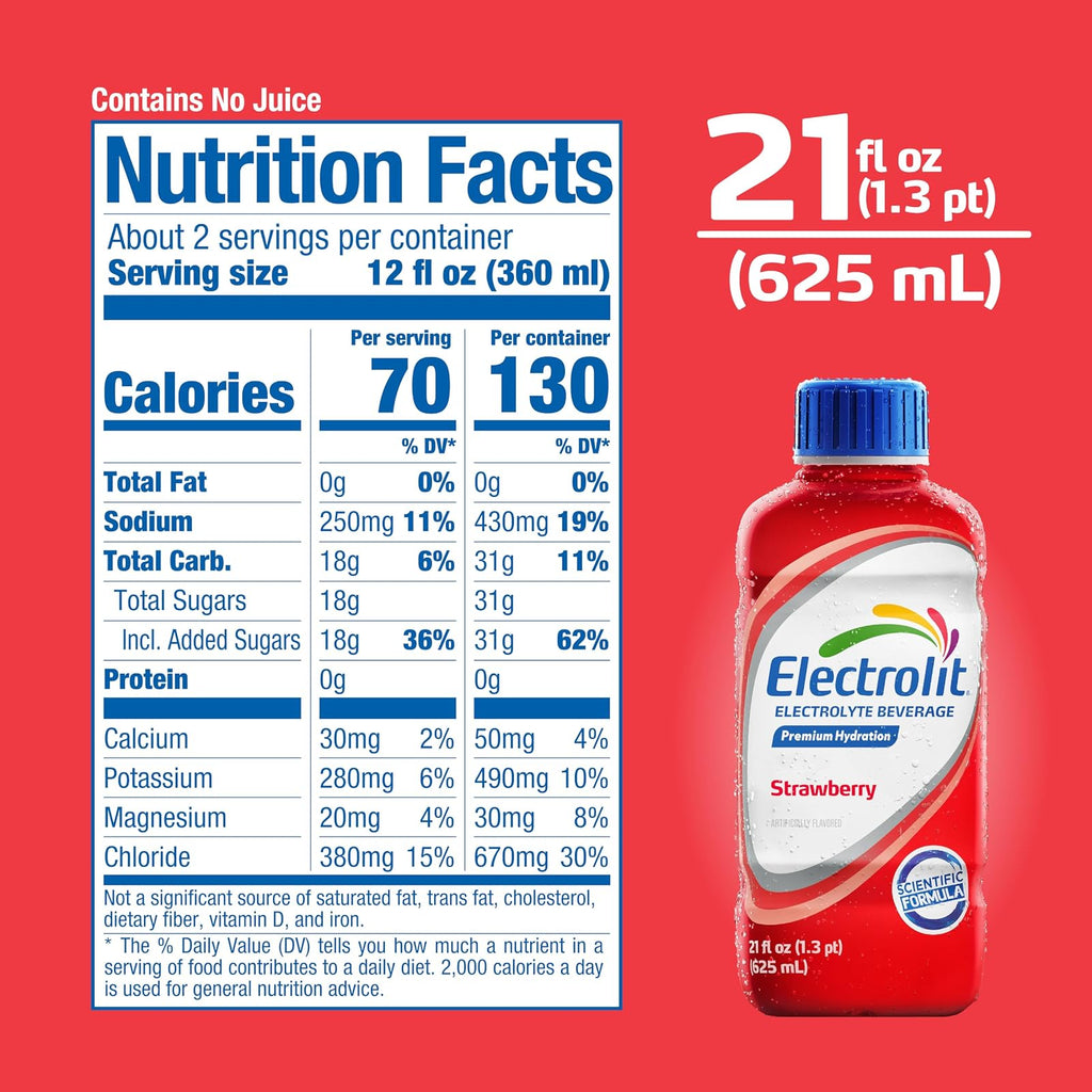 Refreshing electrolyte beverage for athletes