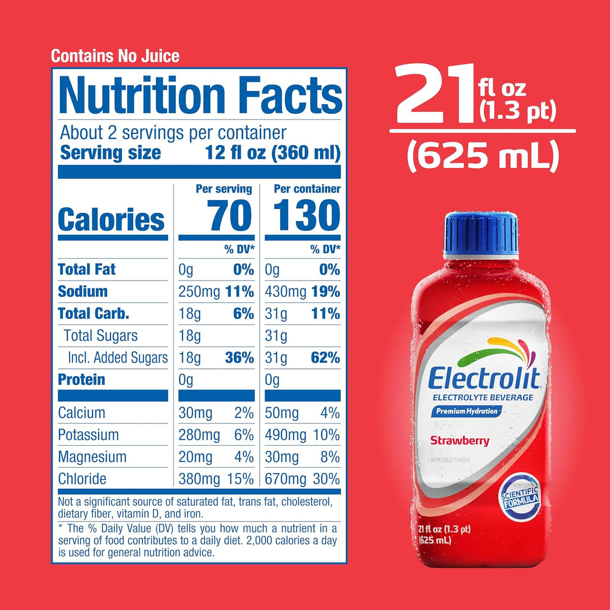 Refreshing electrolyte beverage for athletes
