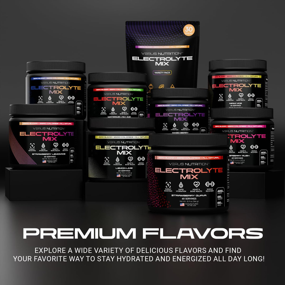 Refreshing electrolyte drink mix for summer