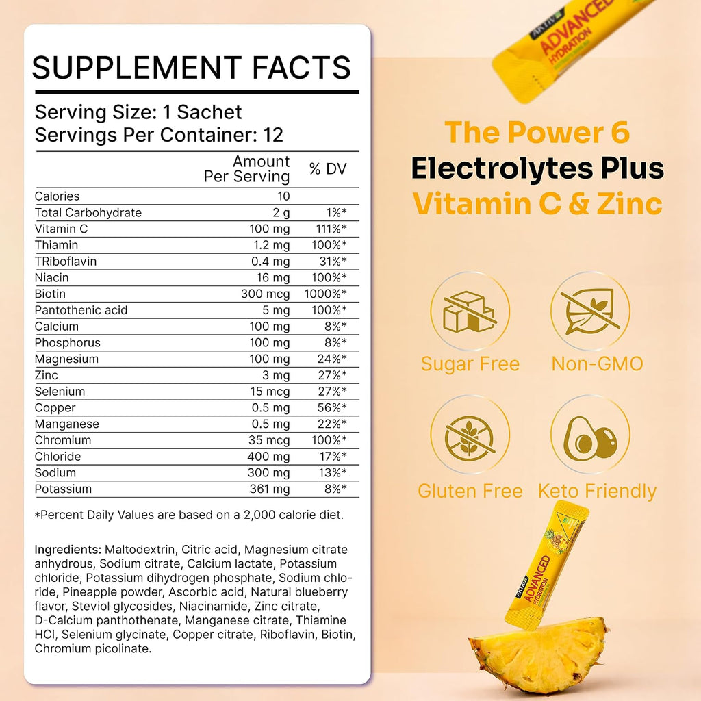 refreshing electrolyte drink with vitamin C