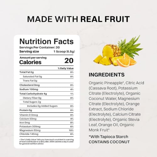 refreshing electrolyte powder for hydration