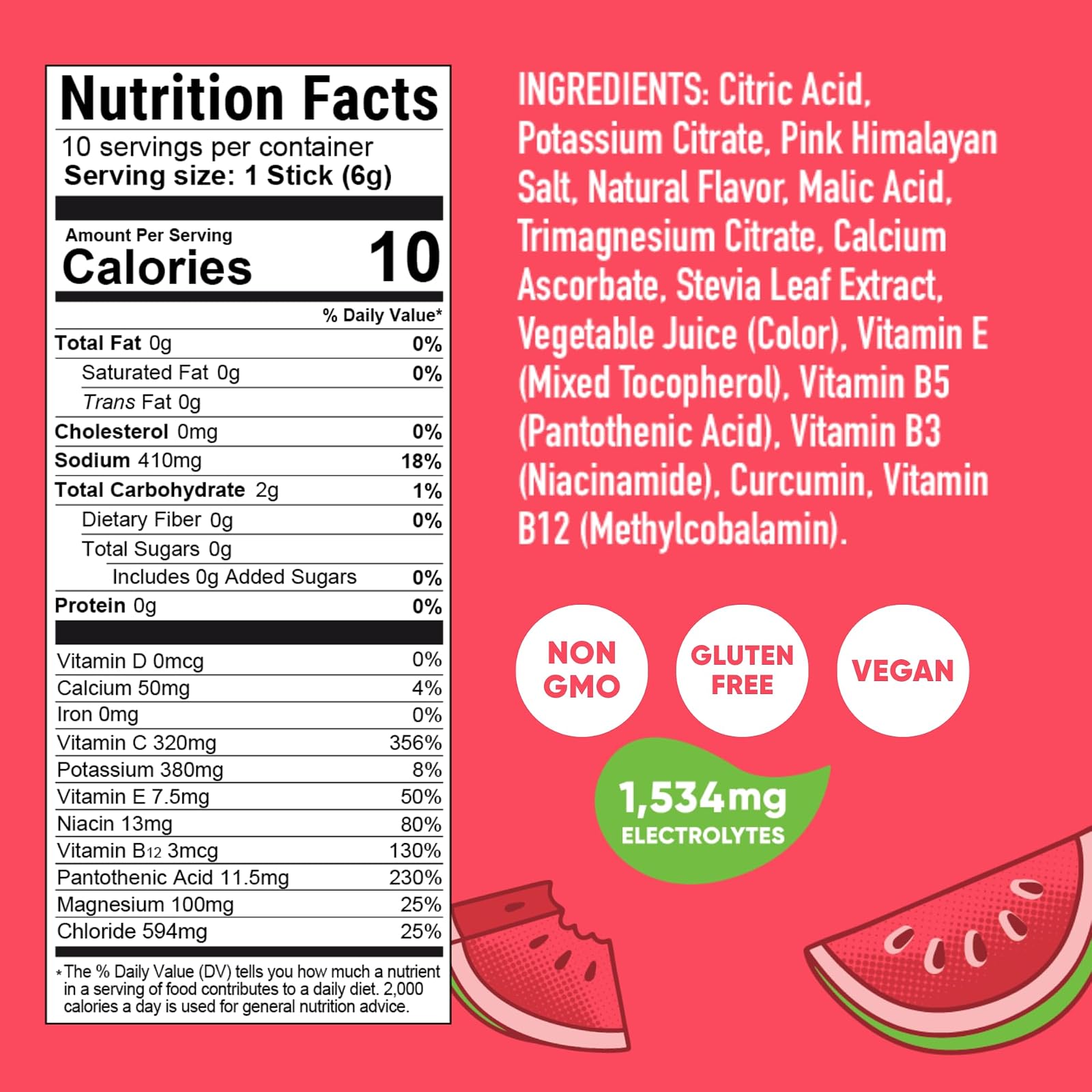 refreshing electrolyte powder for hydration