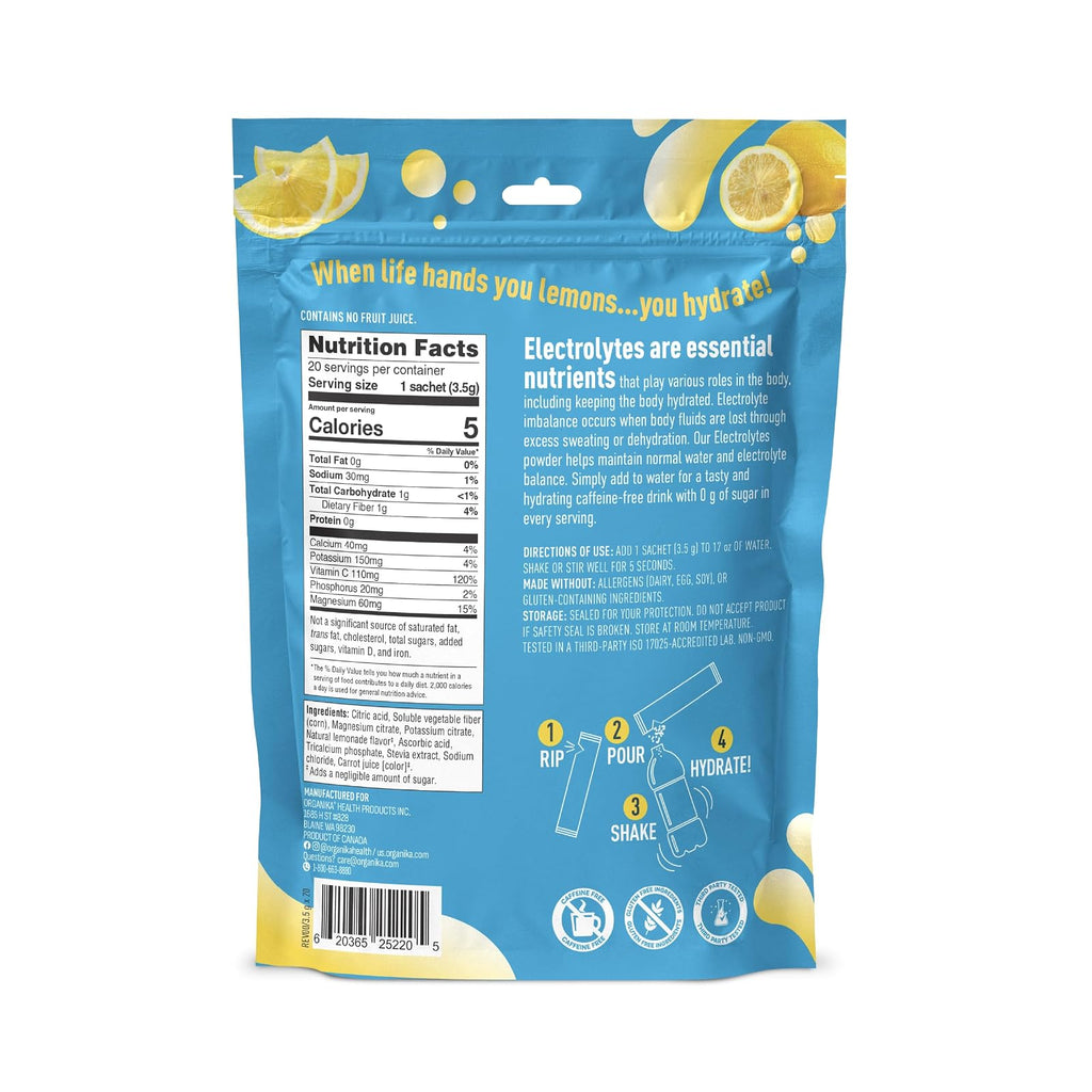 refreshing electrolyte powder for hydration