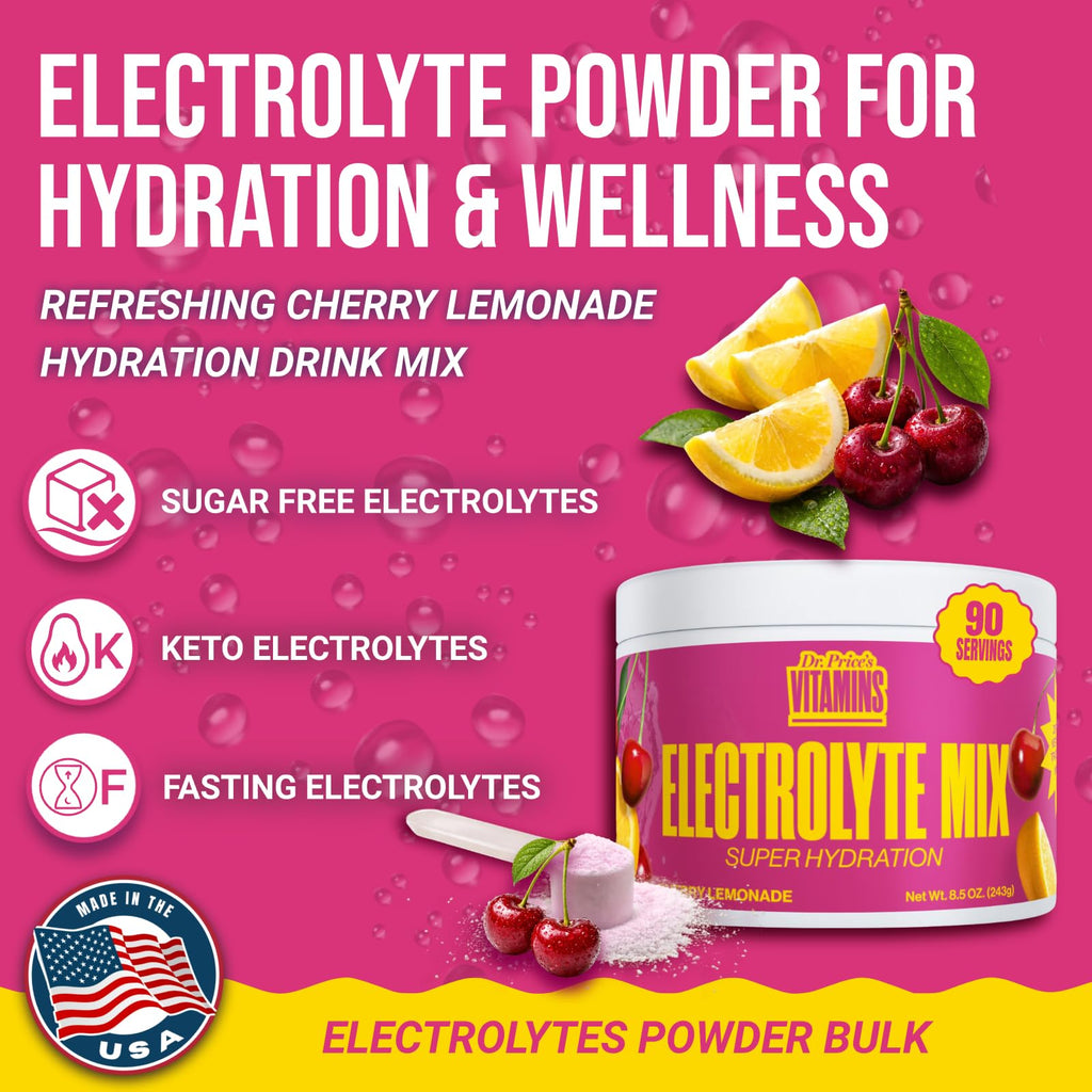 refreshing electrolyte powder for hydration
