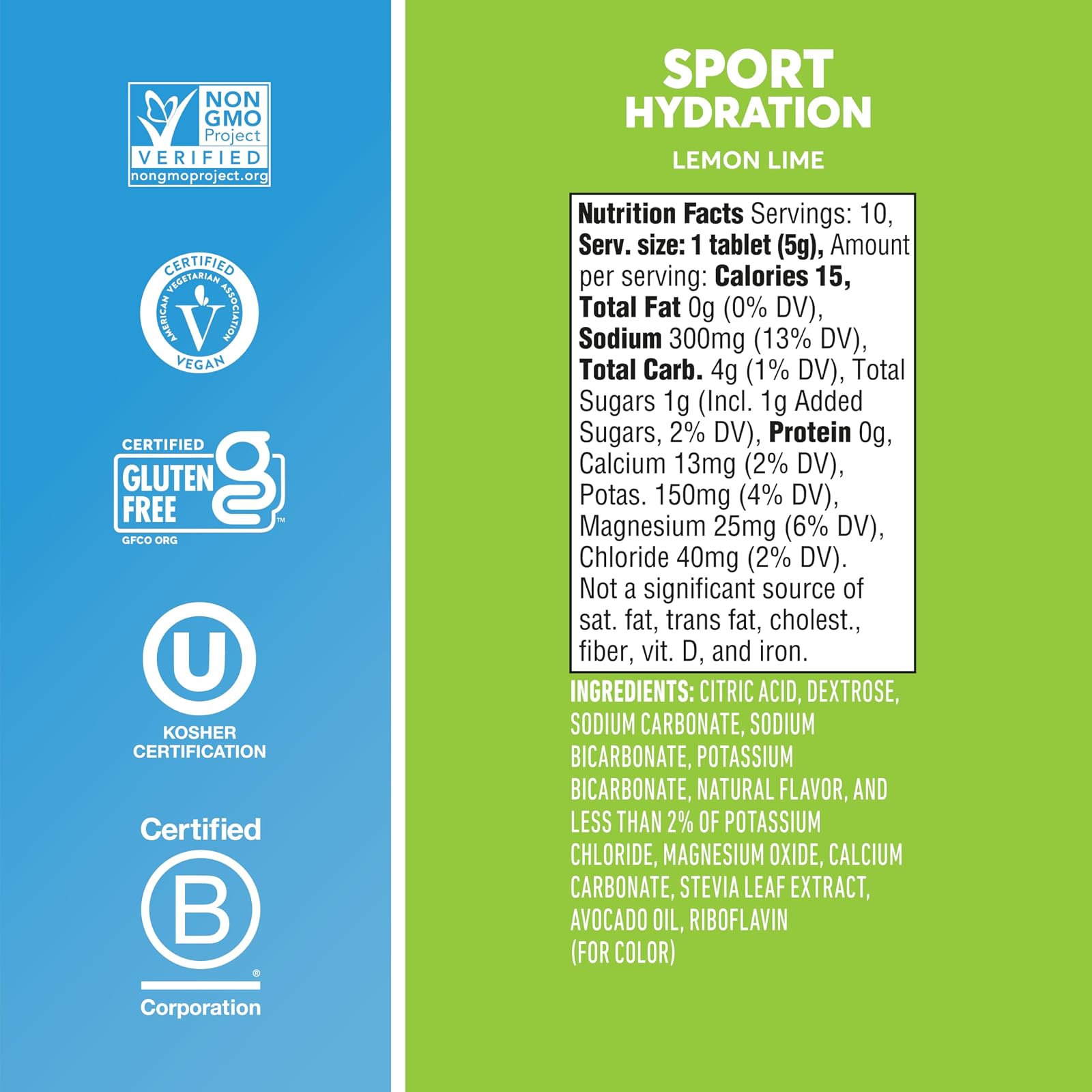 Refreshing electrolyte powder for workouts