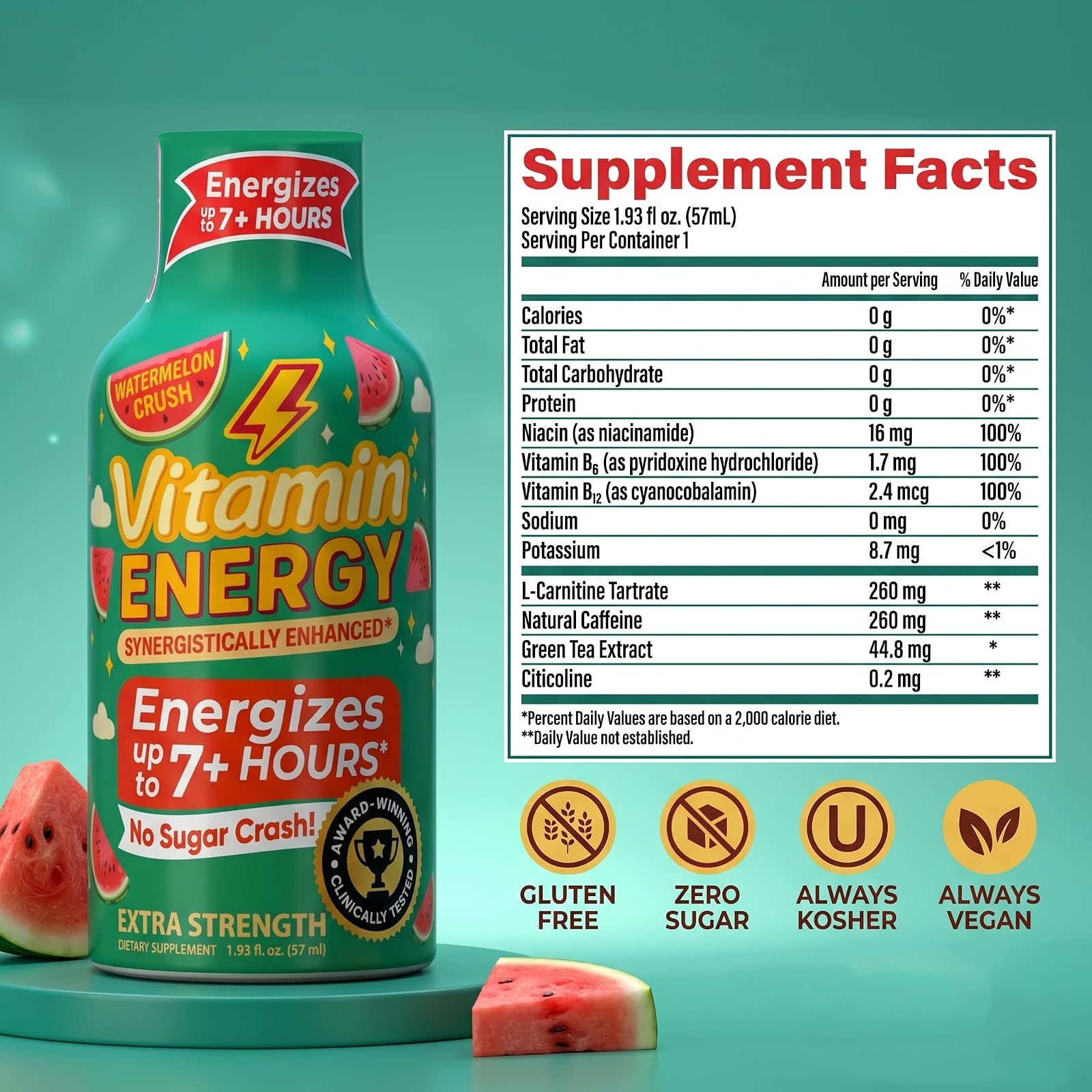 refreshing energy boost with watermelon