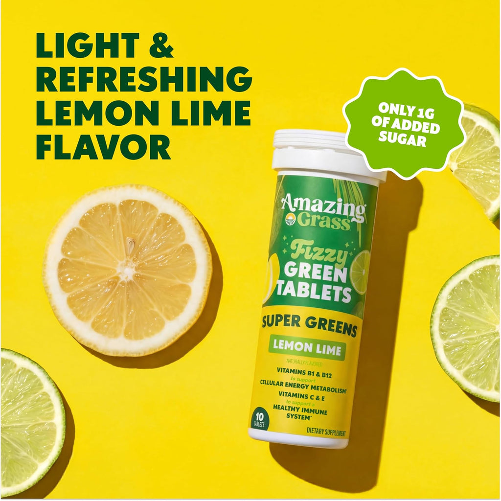 Refreshing fizzy multivitamin tablets