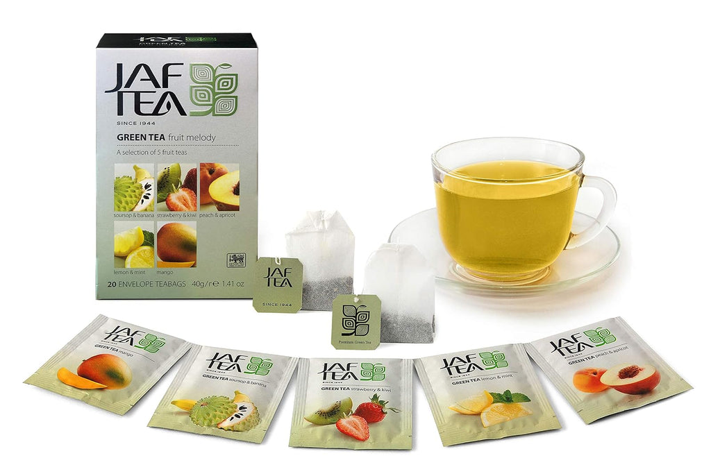 refreshing fruit-infused green tea