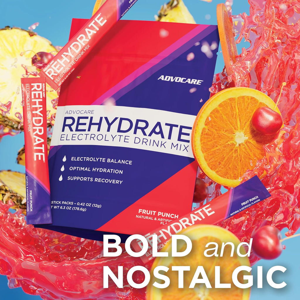 refreshing fruit punch electrolyte beverage