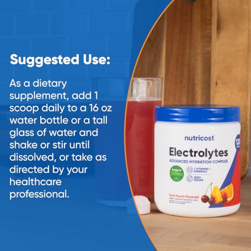 Refreshing fruit punch electrolyte mix