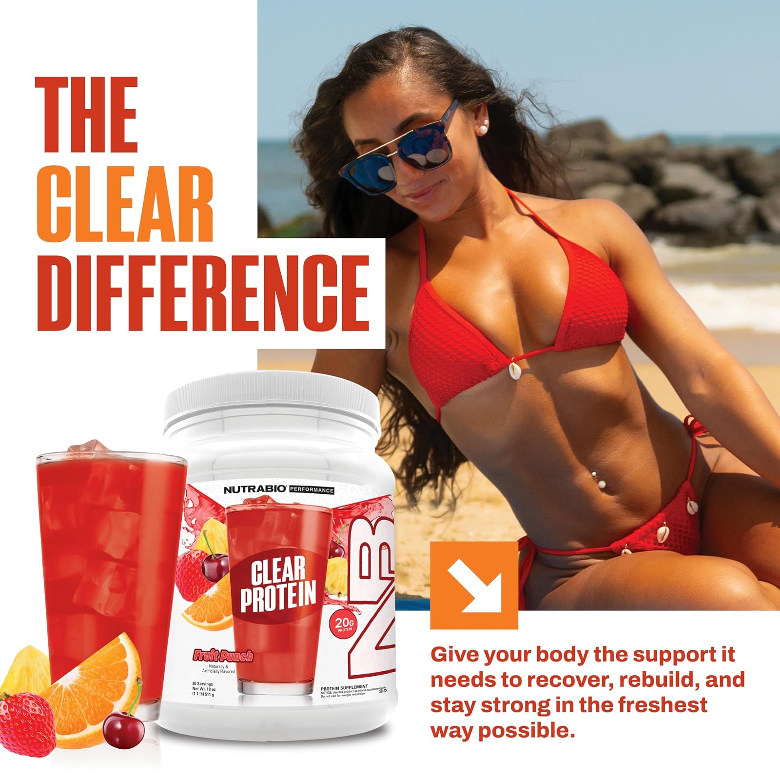 refreshing fruit punch protein drink