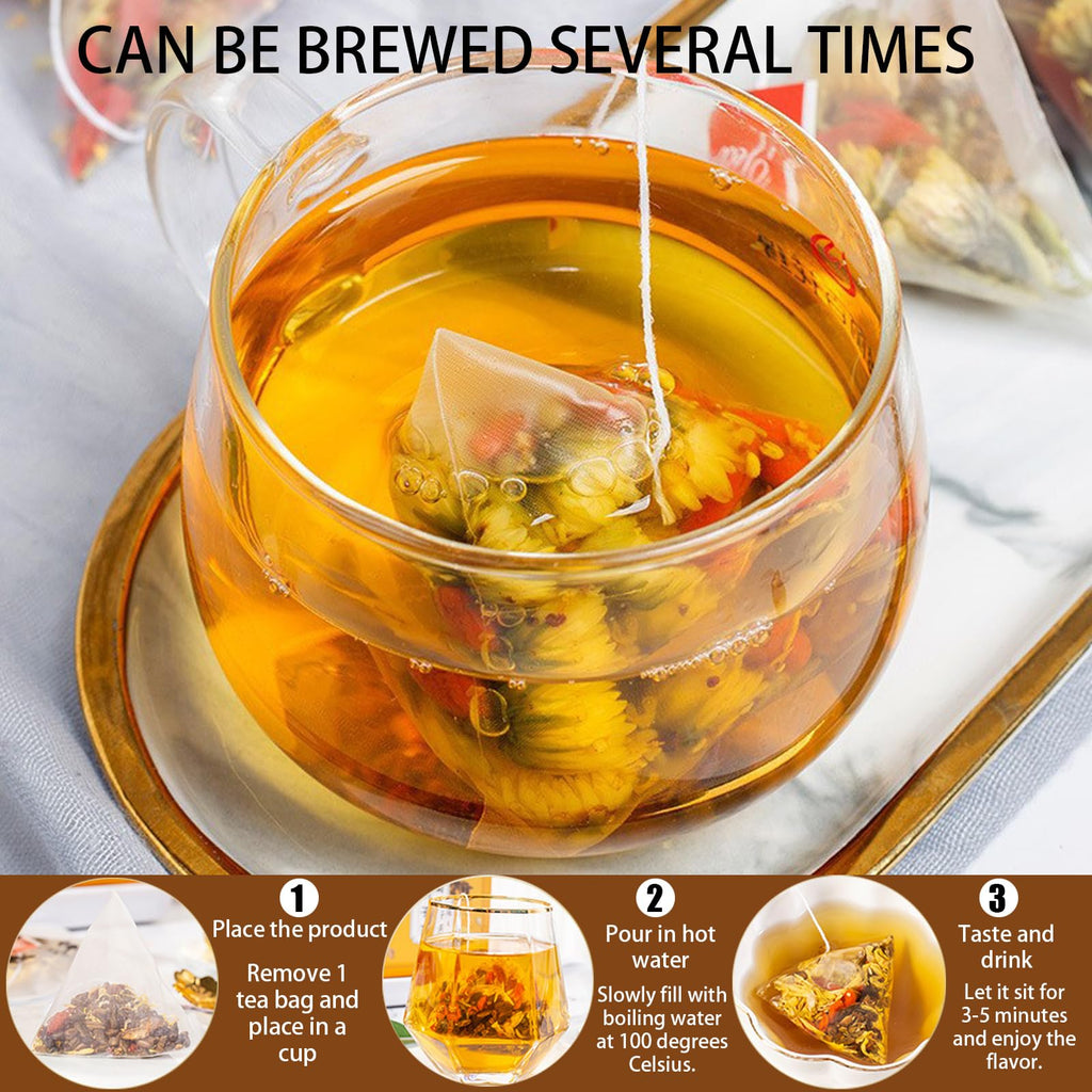Refreshing ginger and chrysanthemum tea