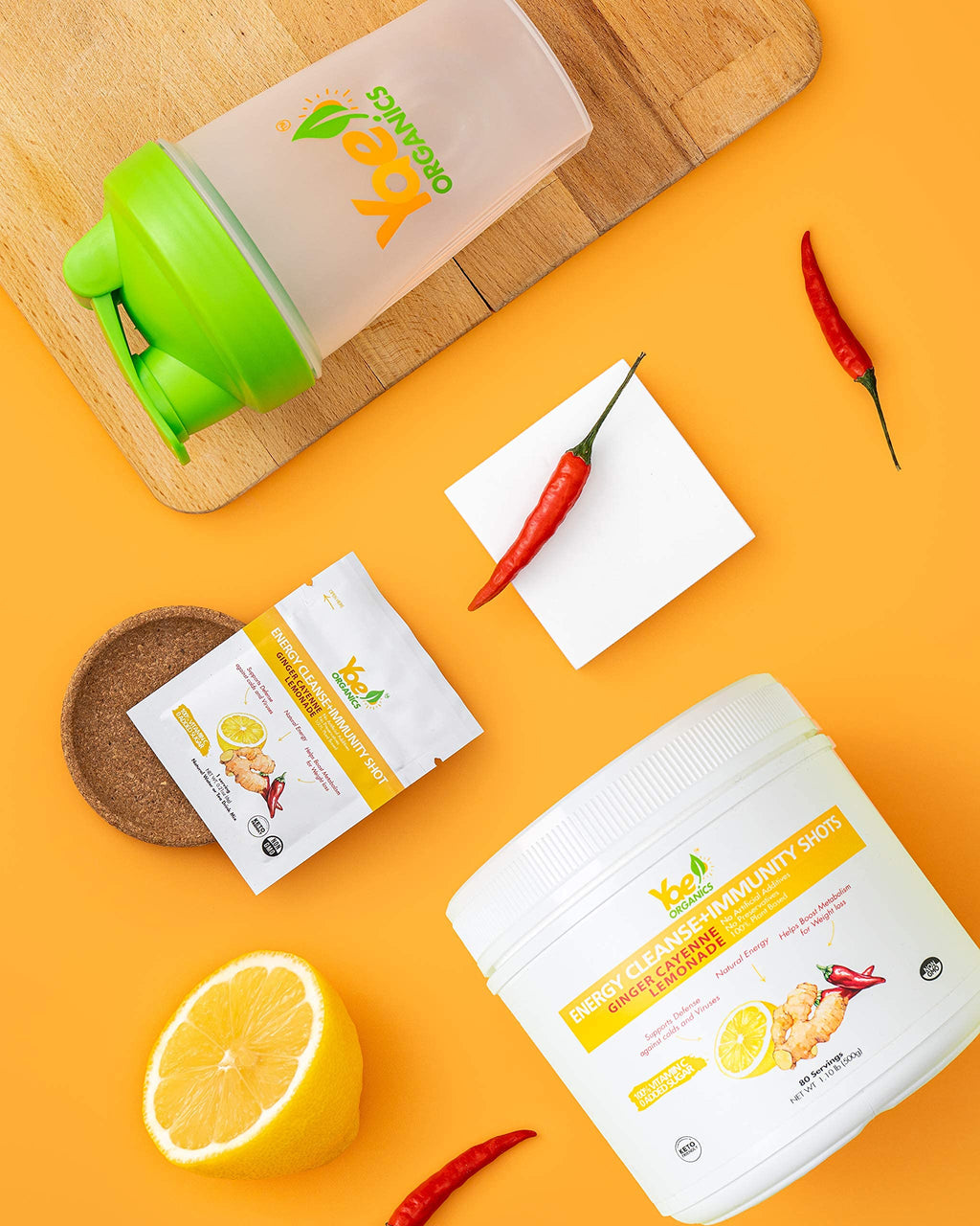 Refreshing ginger cayenne drink mix