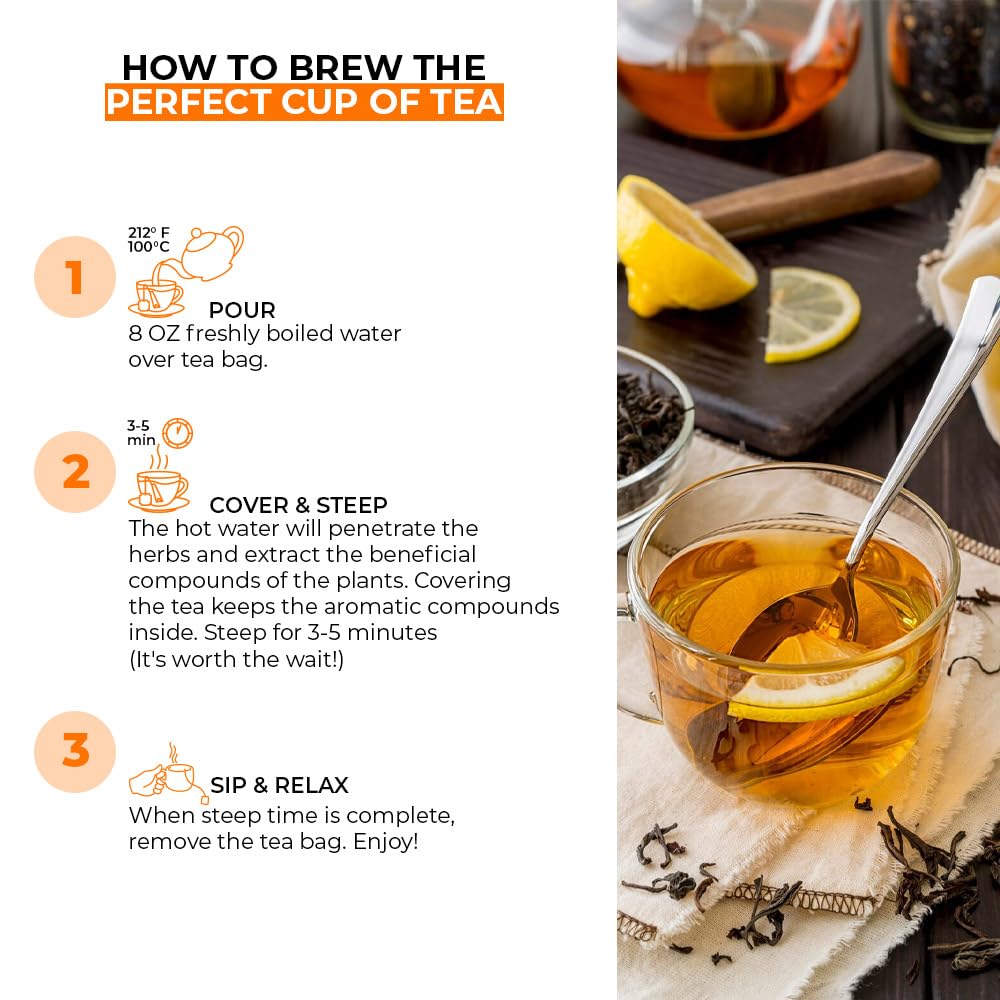 refreshing ginger herbal tea bags