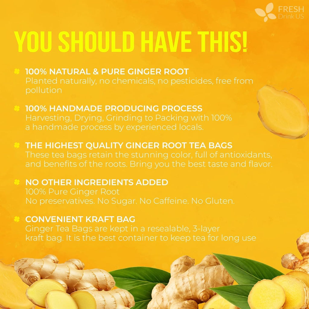 refreshing ginger herbal tea