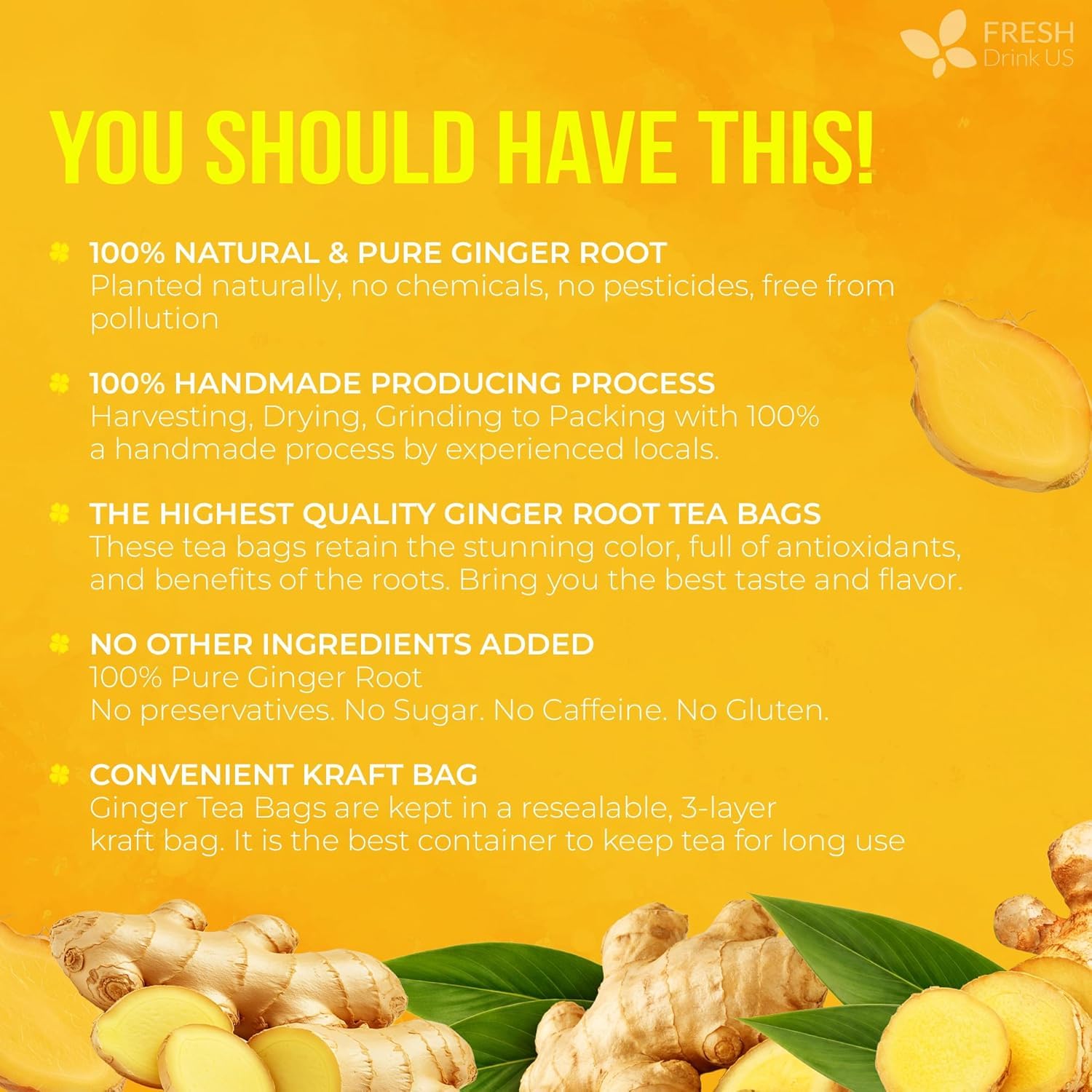 refreshing ginger herbal tea