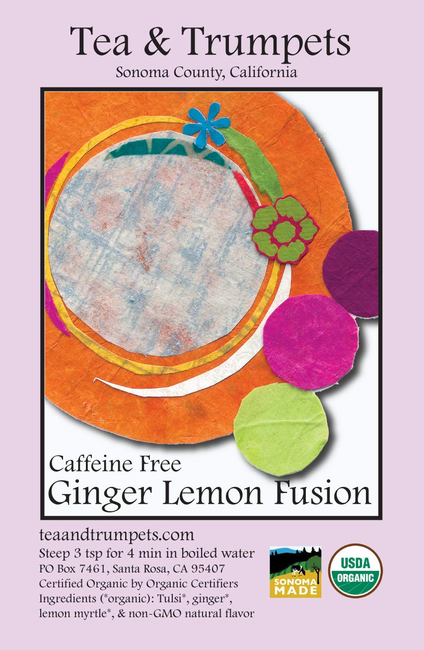 refreshing ginger lemon herbal infusion