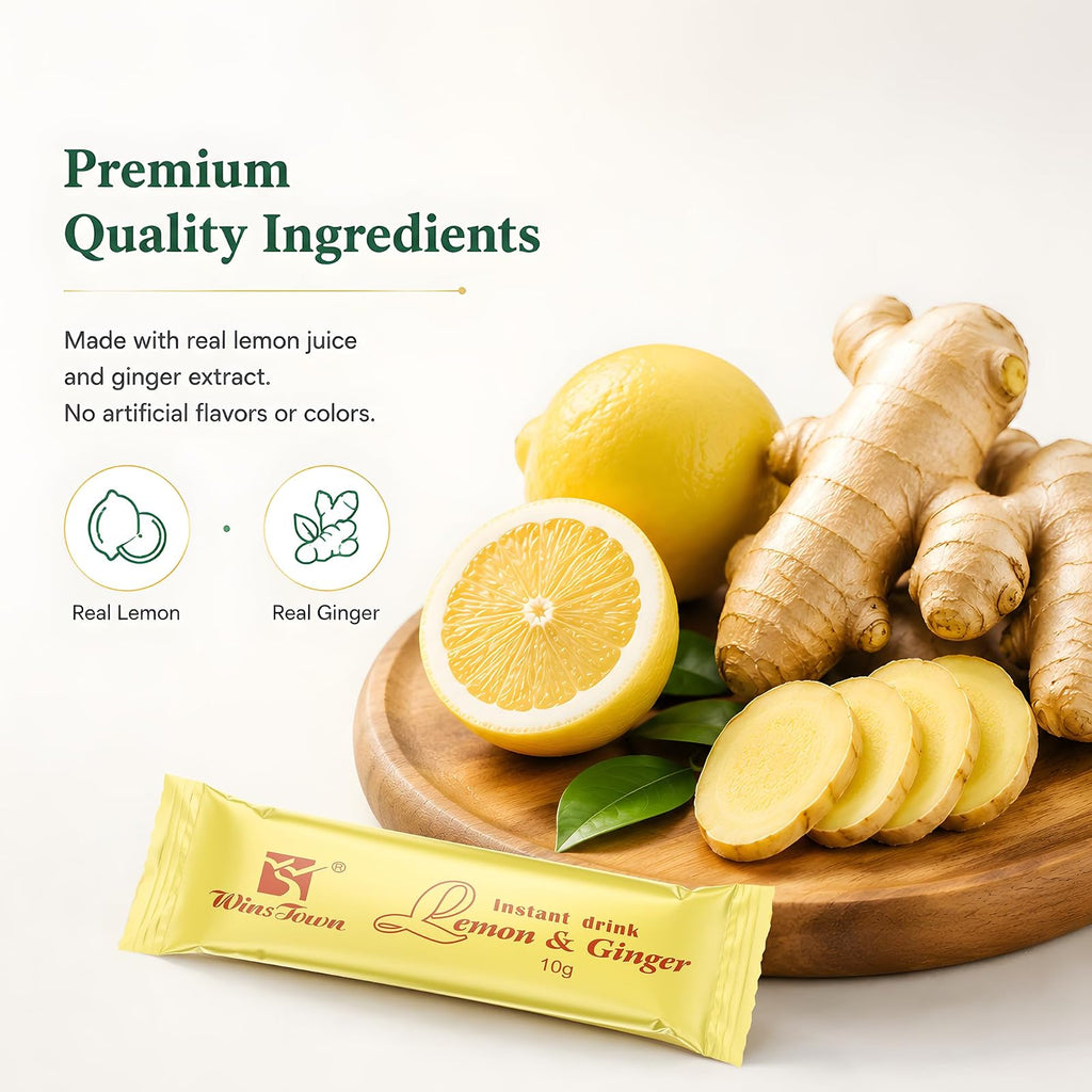 refreshing ginger lemon herbal infusion