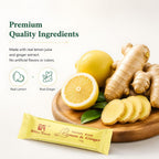 refreshing ginger lemon herbal infusion