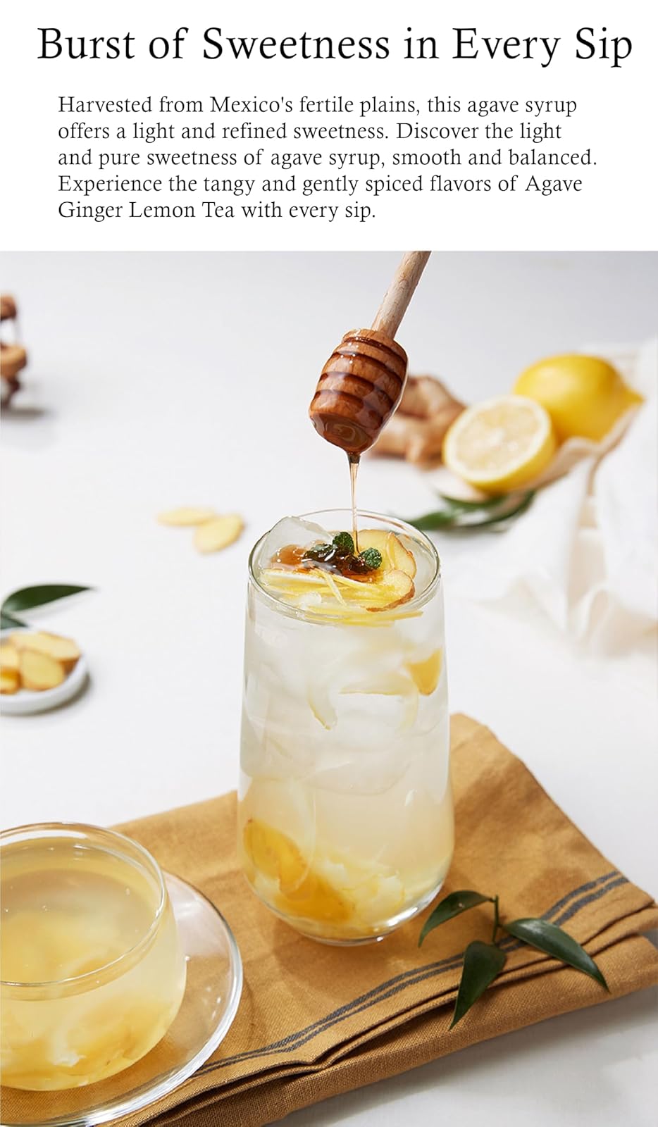 refreshing ginger lemon herbal tea