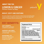 refreshing ginger lemon herbal tea