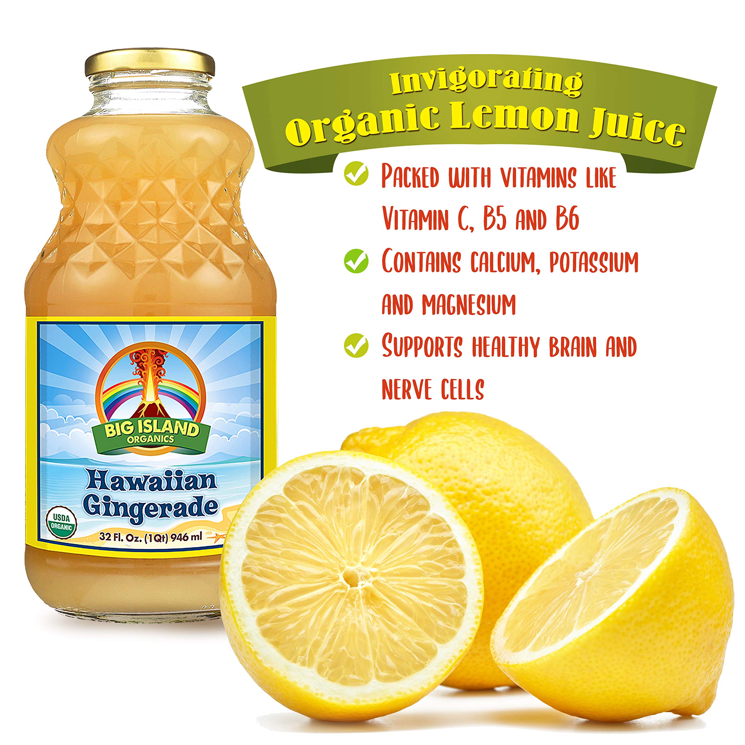 refreshing ginger lemonade beverage