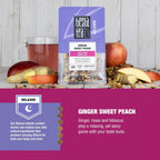Refreshing ginger peach infusion