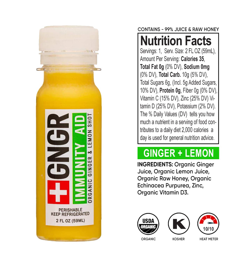 refreshing ginger shots for wellness
