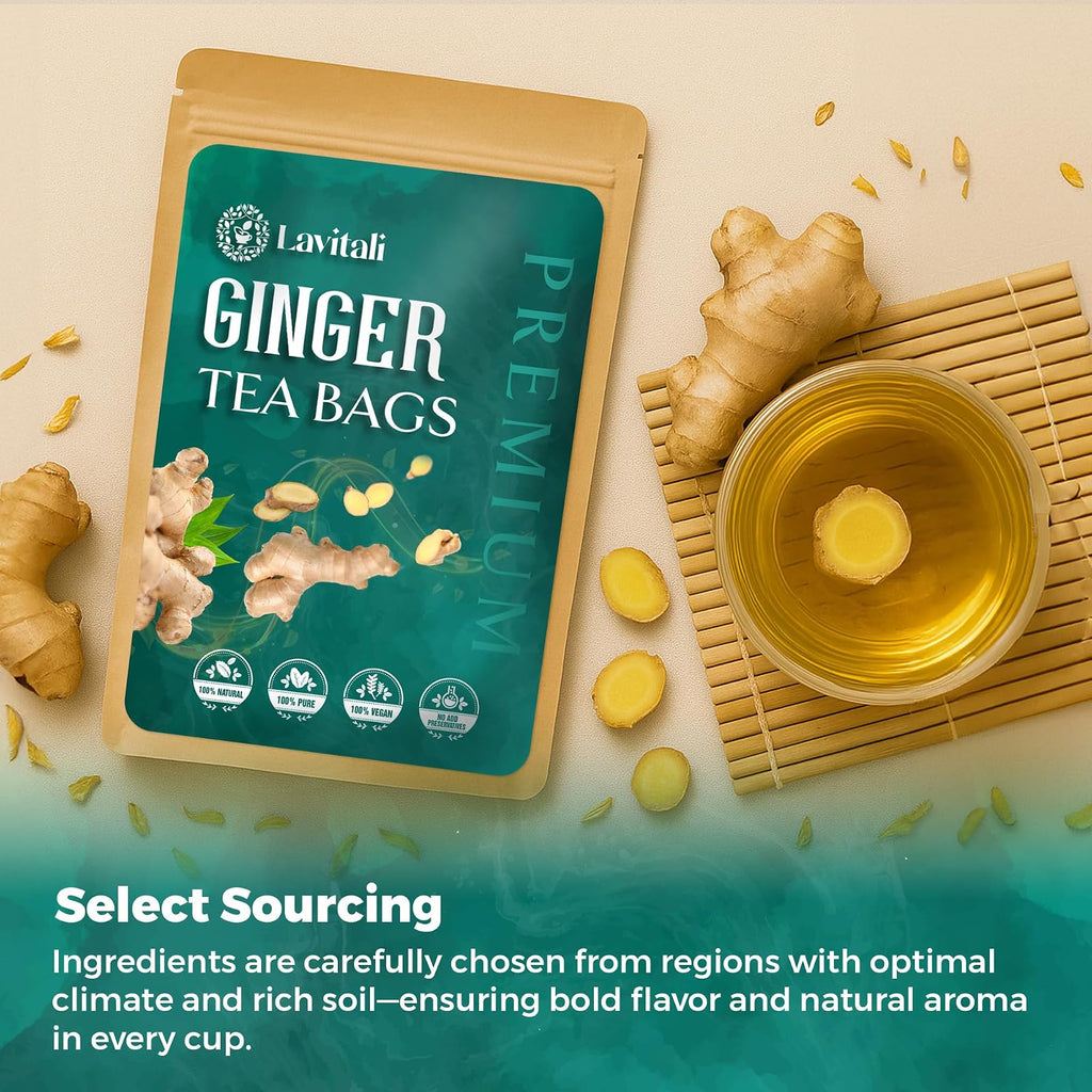 refreshing ginger tea bags for hydration
