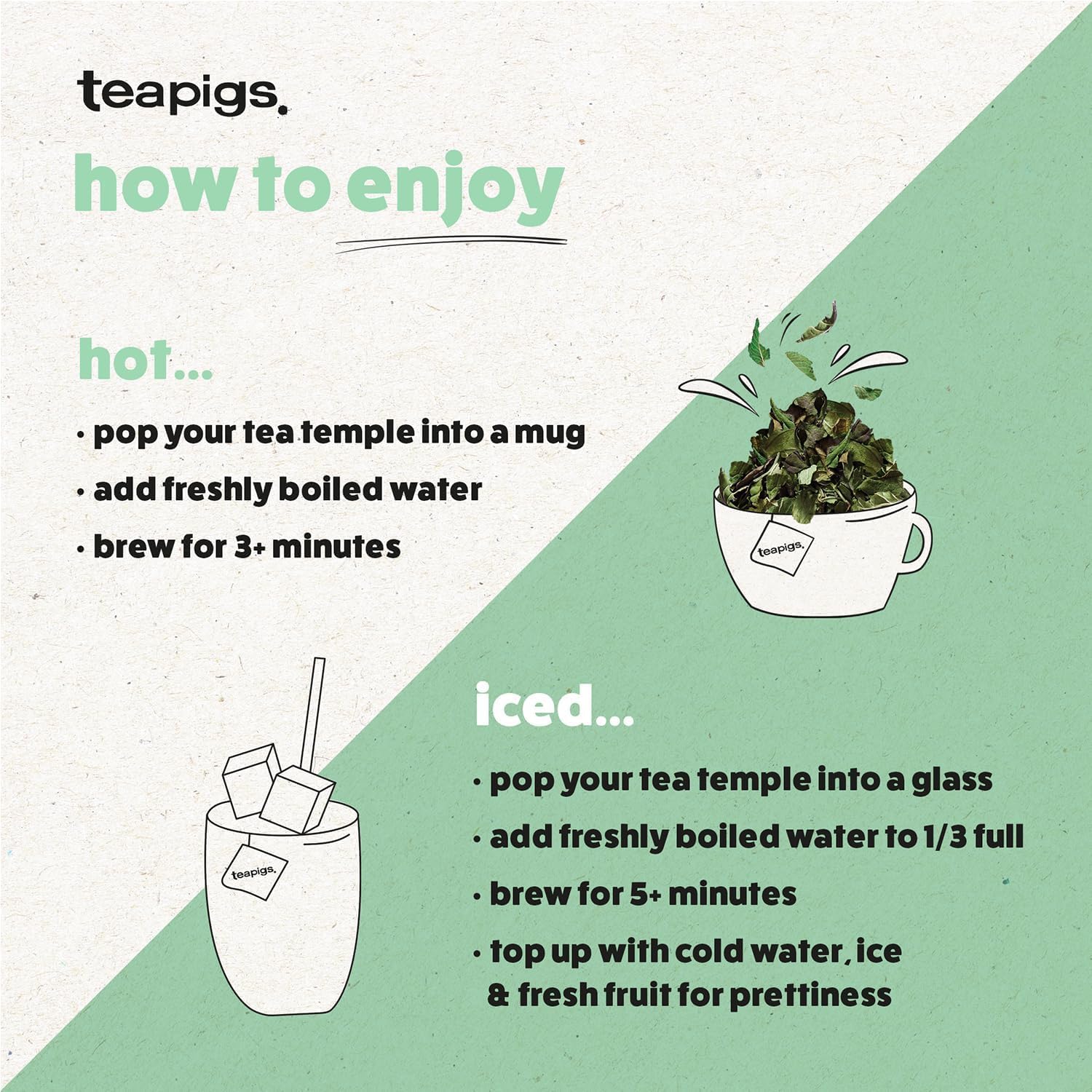 refreshing ginger tea bags