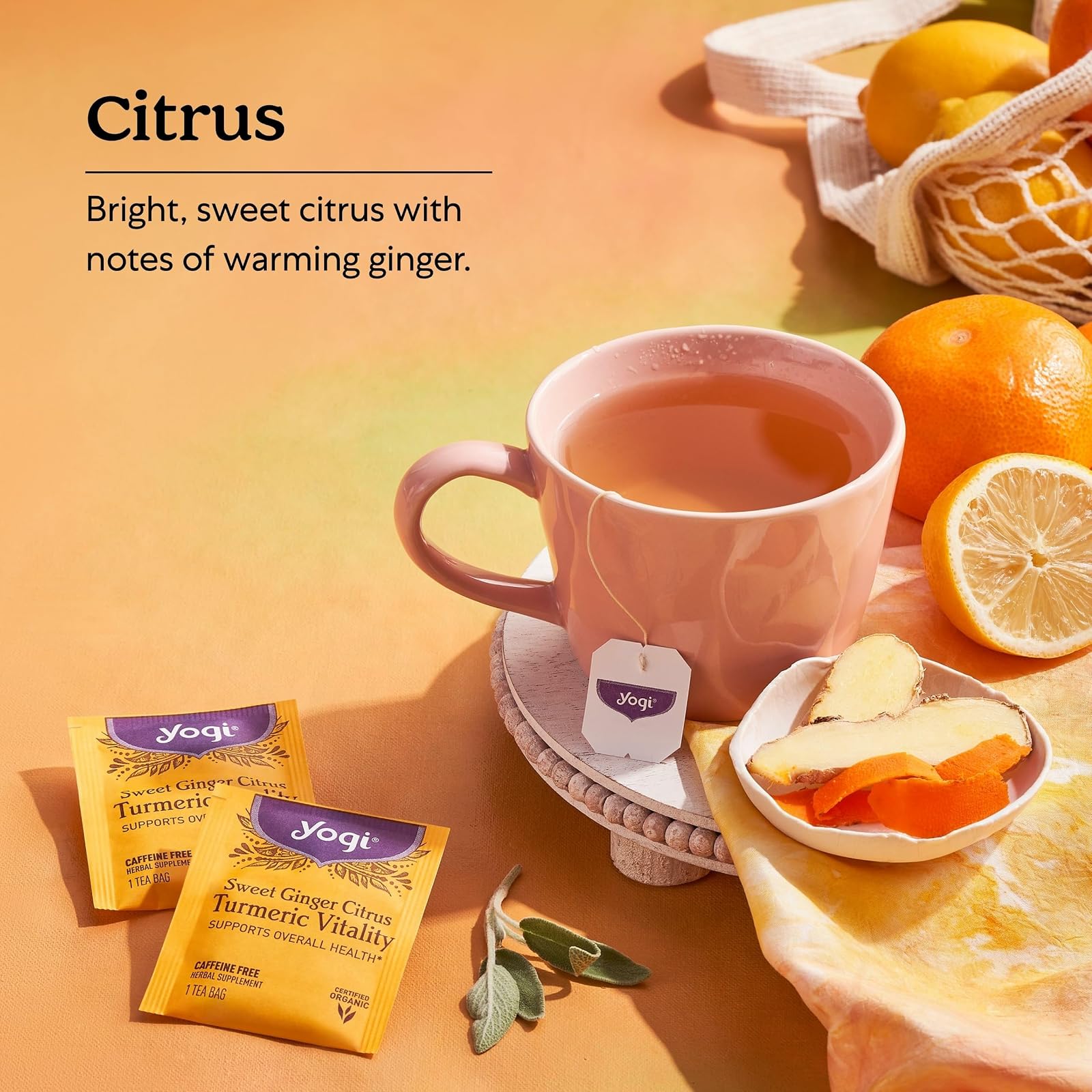 Refreshing ginger tea blend