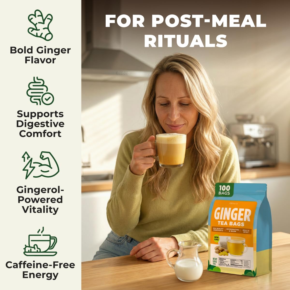 refreshing ginger tea for relaxation