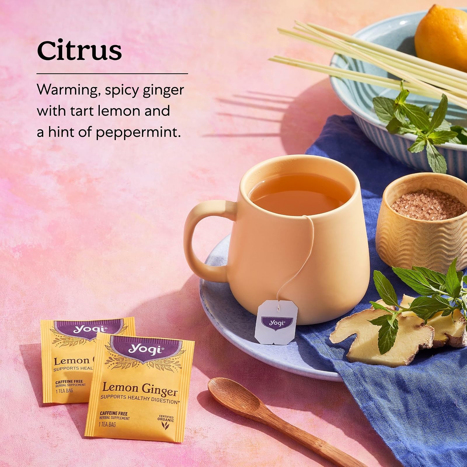 Refreshing ginger tea for wellness